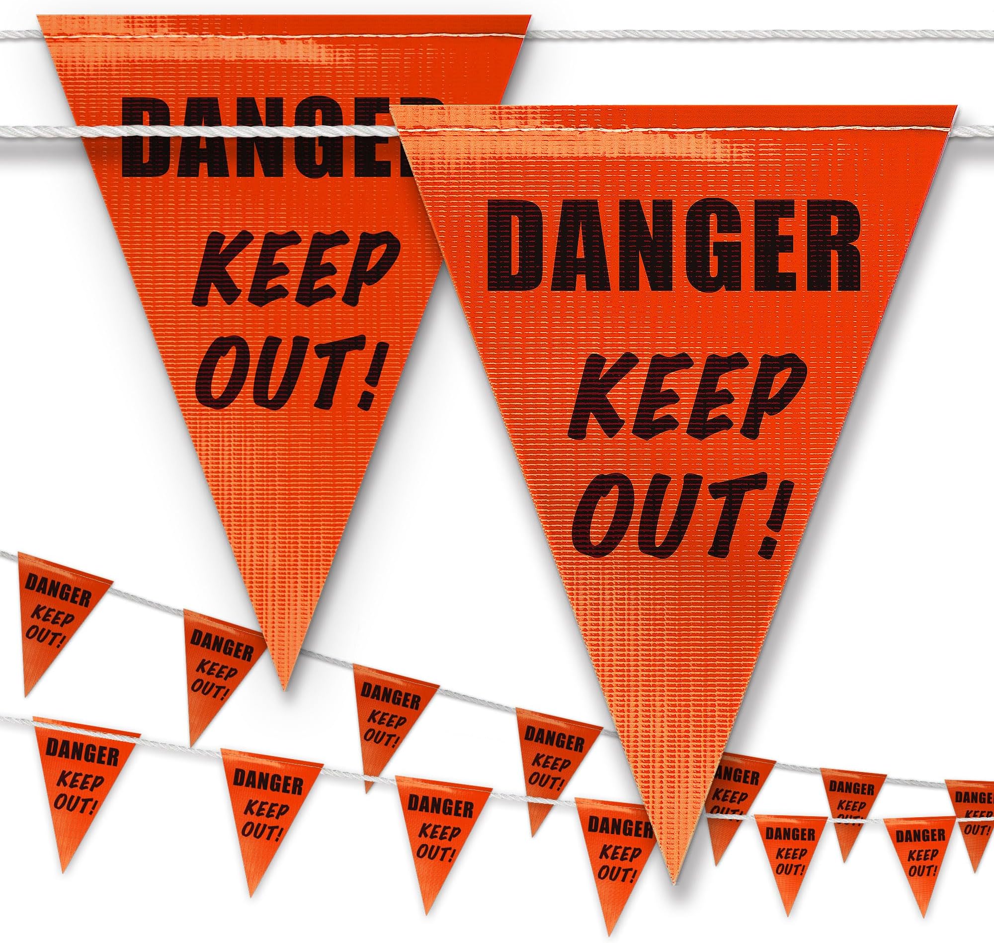 Amazon.com: NACARUM Orange DO NOT ENTER OSHA 500LB Rated Flags Caution ...