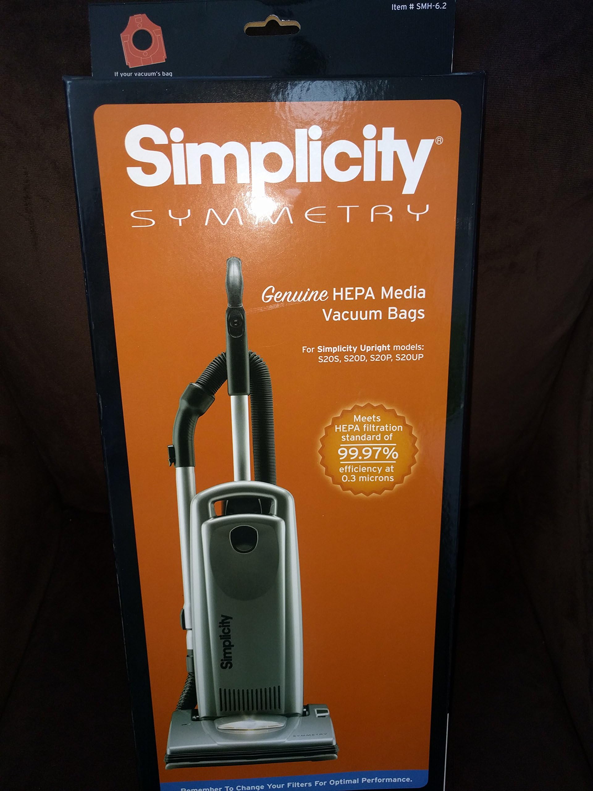 Amazon.com - Simplicity Symmetry Genuine HEPA Vacuum Media Bags 6 Bags