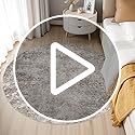 Amazon.com: DMOYEST 5ft Round Area Rug Living Room Rugs - 5x5 Washable ...