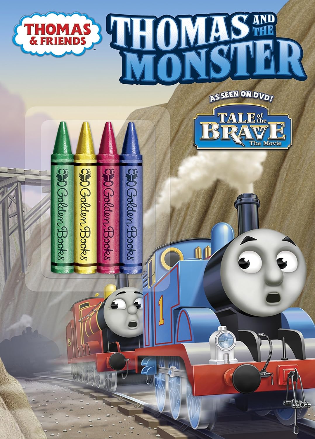 Thomas & Friends: Thomas and the Monster [With 4 Jumbo Crayons ...
