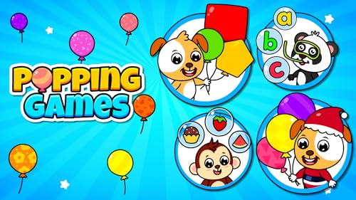 Baby Games for 1 Year Olds - Toddler Balloon Pop Games & Bubble Popping ...