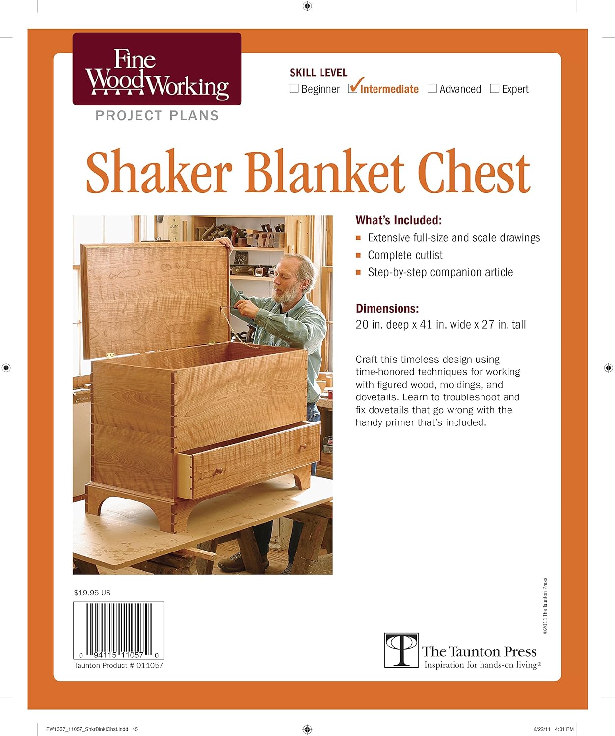 Fine Woodworking's Shaker Blanket Chest Plan : Editors of Fine ...