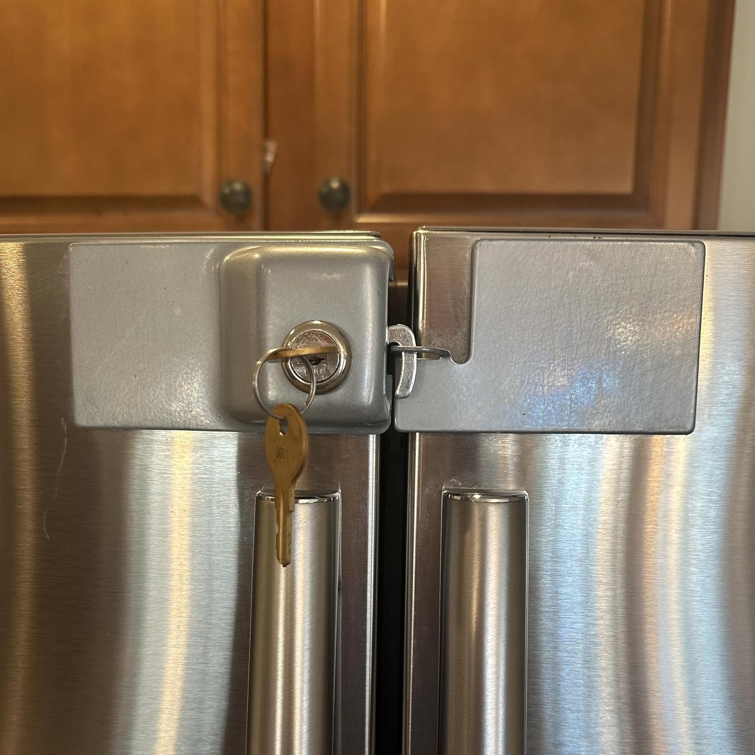 Amazon.com: Fridge Lock French Door Refrigerator Door Lock (Grey ...