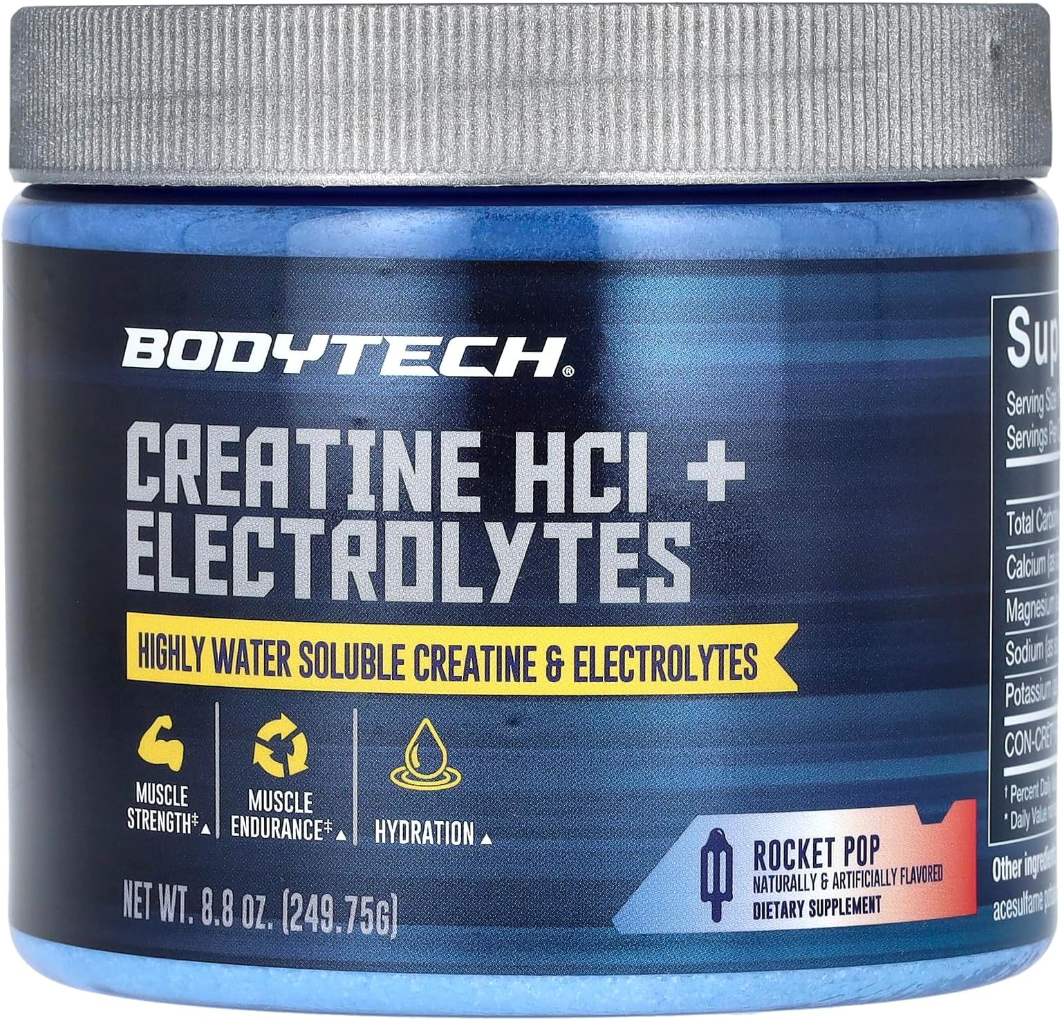 Amazon.com: BODYTECH Creatine HCl + Electrolytes Powder a Highly Water ...