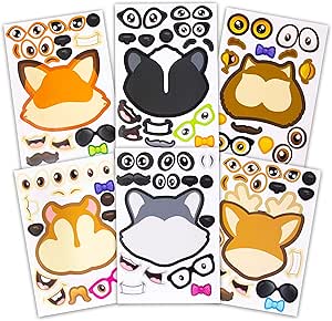 24 Make A Woodland Creatures Sticker Sheets - Fun Addition to Baby ...
