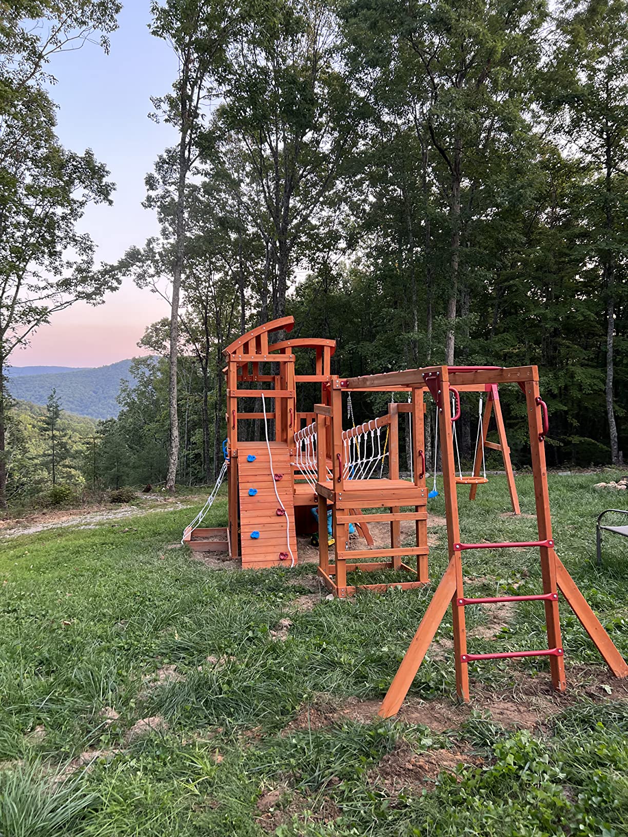 $87/mo - Finance Little Tikes Bobcat Ridge Wood Backyard Playset Climb ...
