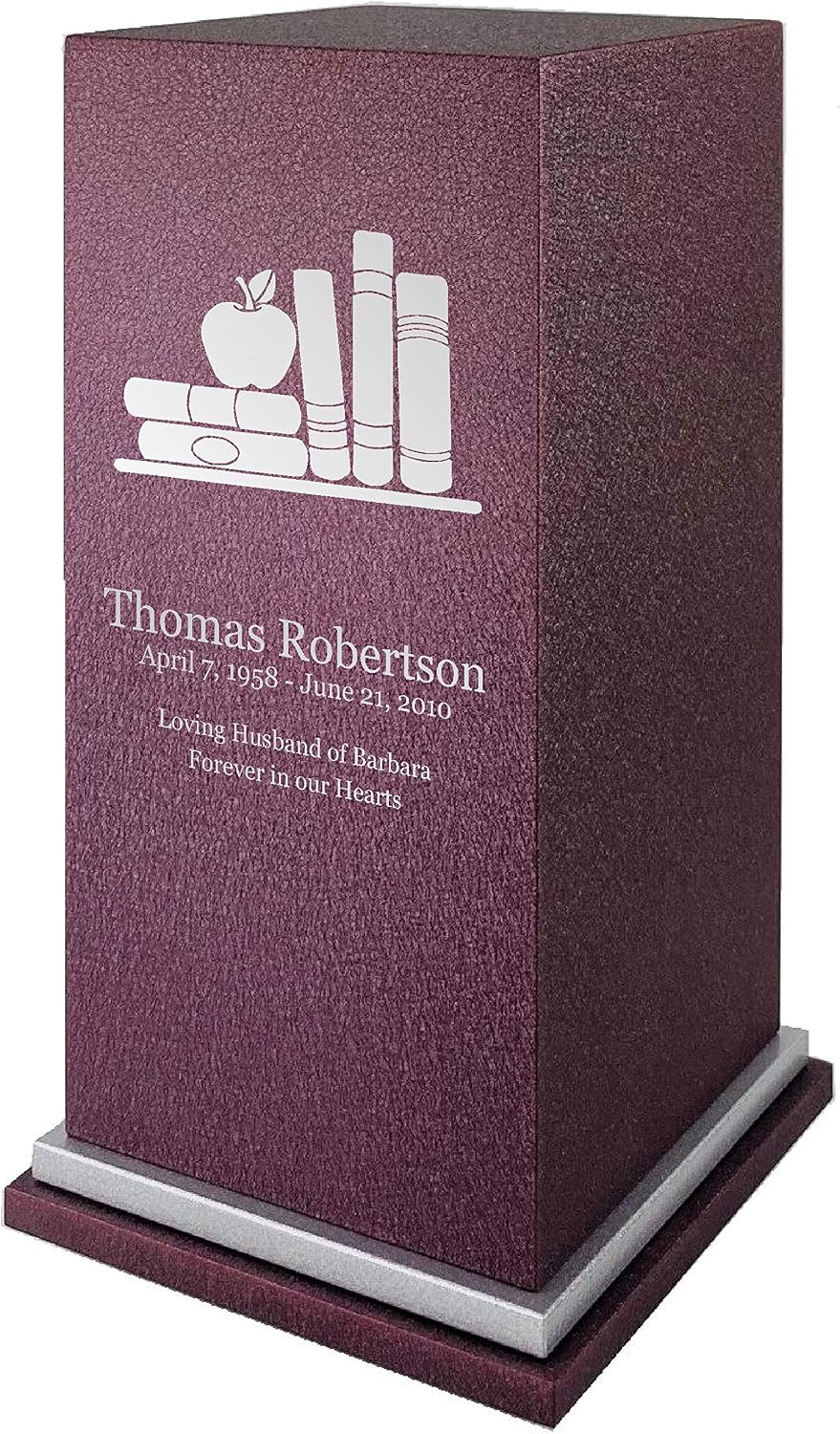 Amazon.com: Amaranthine Urns - Teacher Cremation Urn with Custom ...