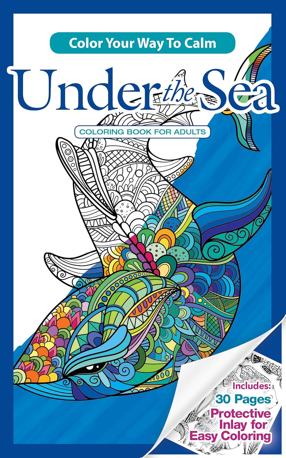 Amazon.com: Under The Sea Ocean Wildlife Adult Coloring Book (Travel ...