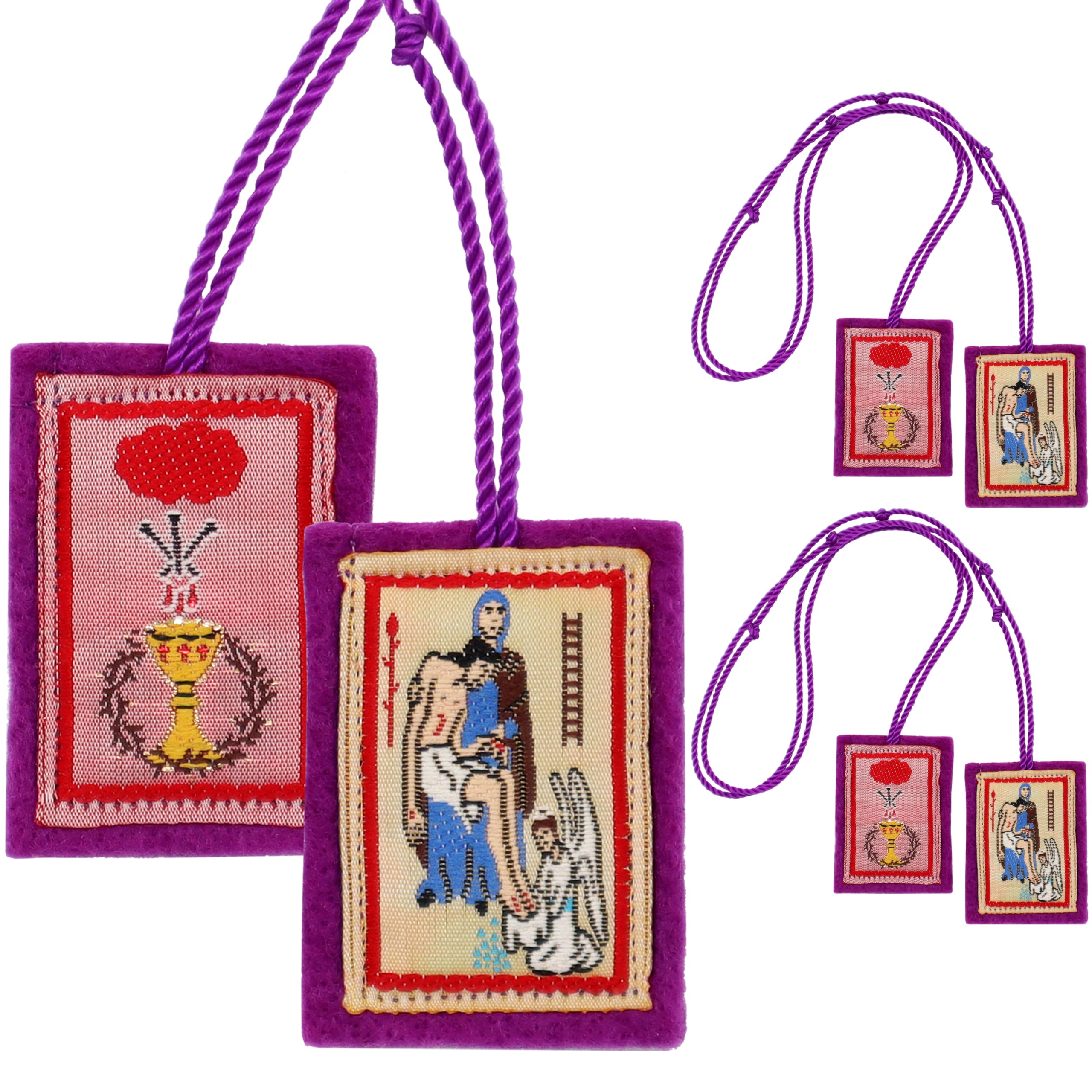 Amazon.com: Small Purple Scapular Marie Julie Jahenny of Benediction ...