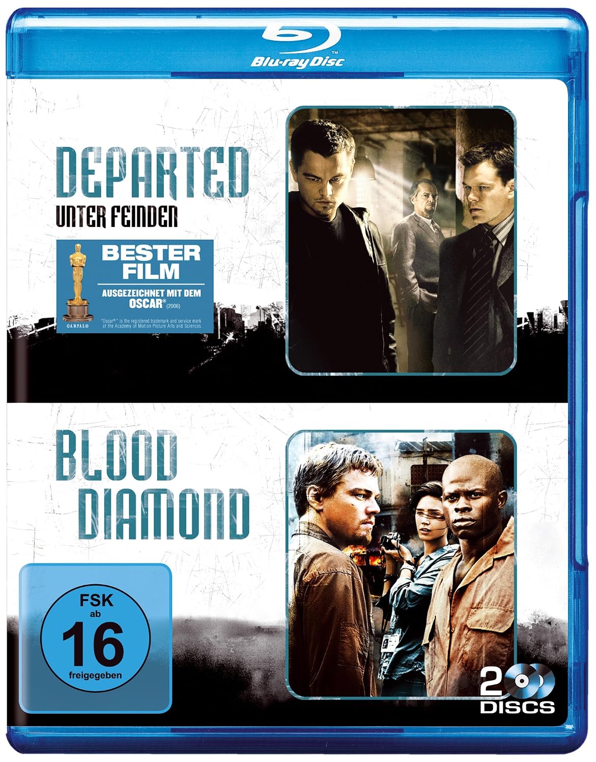 Departed - Unter Feinden & Blood Diamond (2 Discs) [Blu-ray]: Amazon.de ...