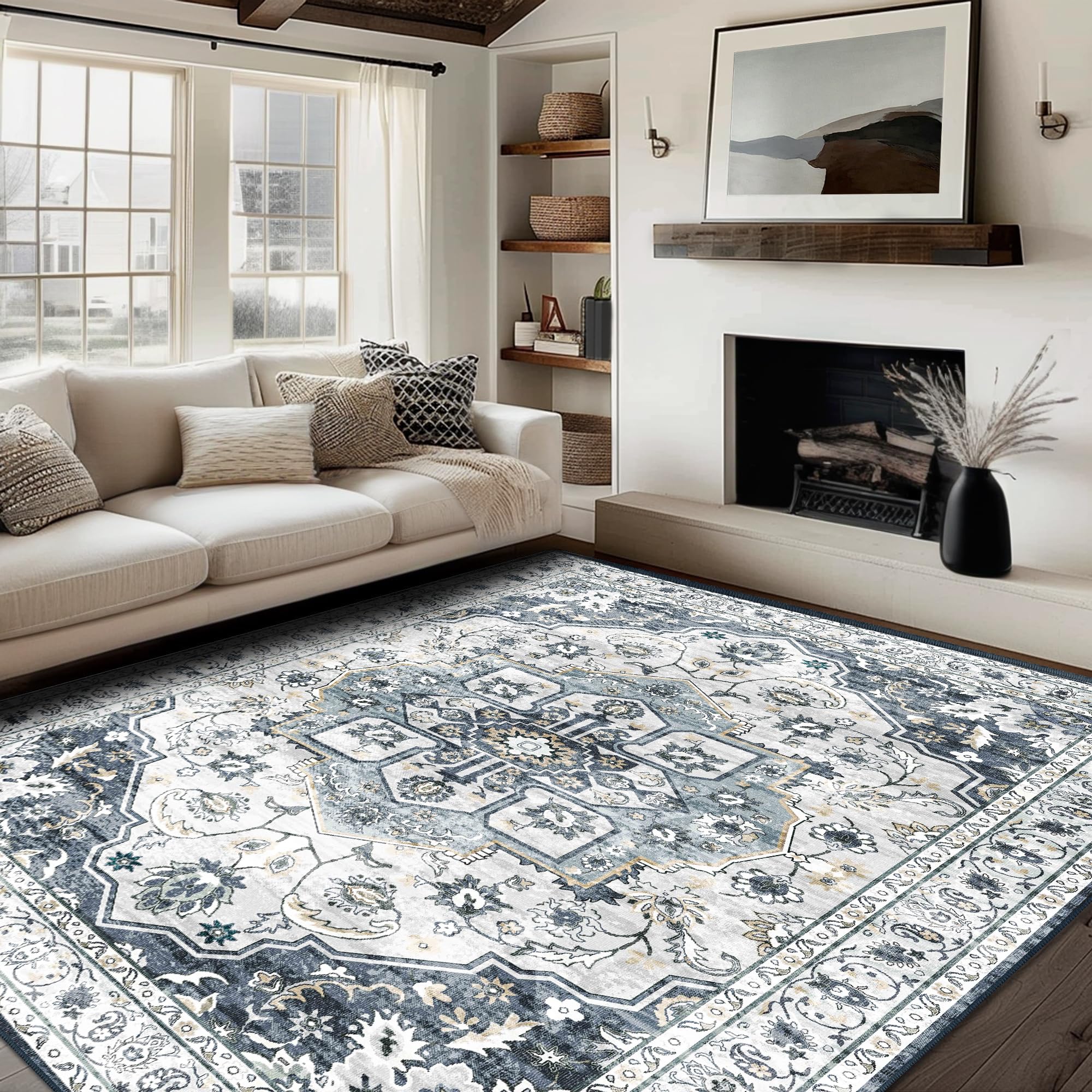 Amazon.com: QD-Udreamy 5x7 Area Rugs - Machine Washable Area Rugs 5x7 ...