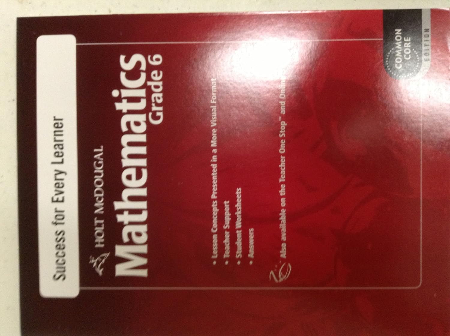 Holt McDougal Mathematics: Success for Every Learner with Answers Grade ...