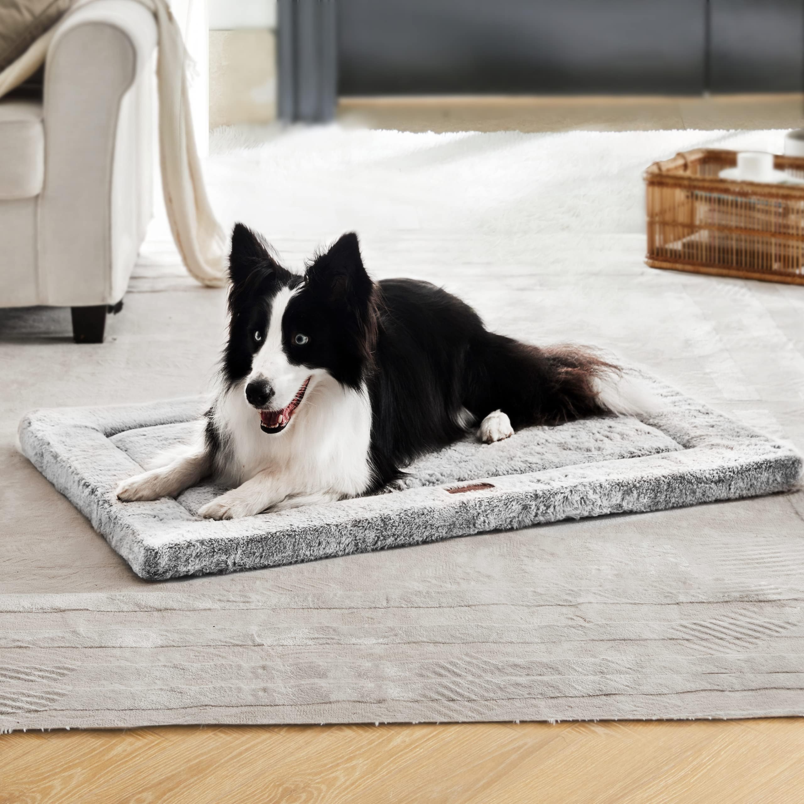 Amazon.com : Figopage Stylish Dog Bed for Crate with Removable Machine ...
