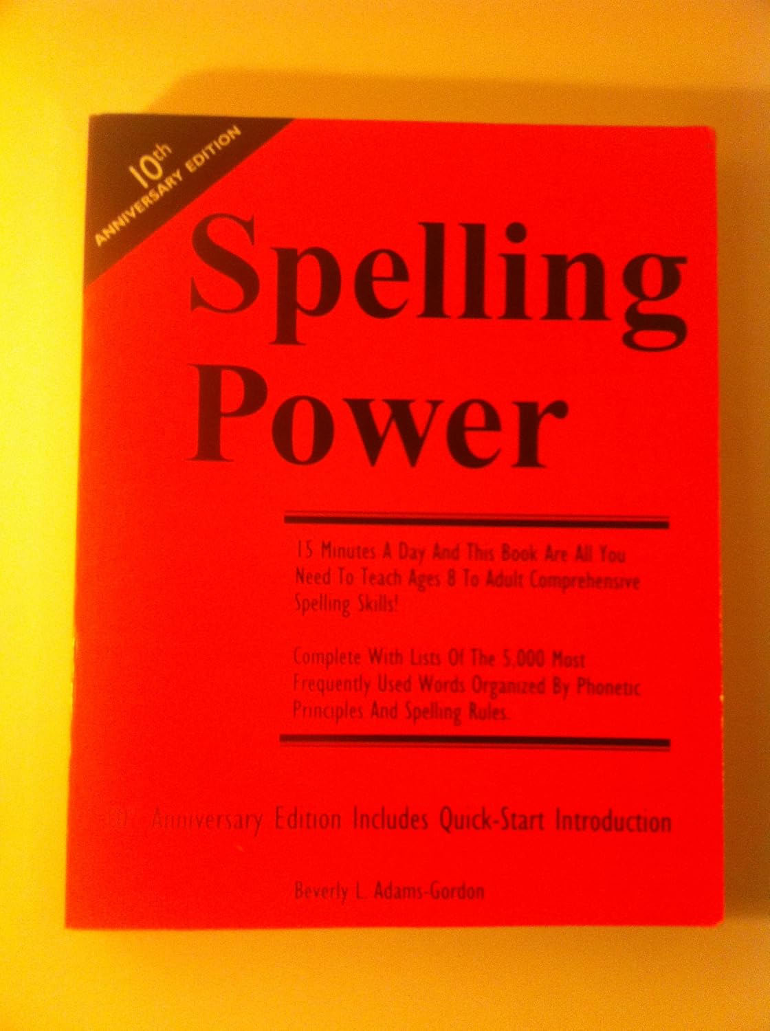 Amazon.com: Spelling Power: 9781888827194: Beverly L. Adams-Gordon: Books