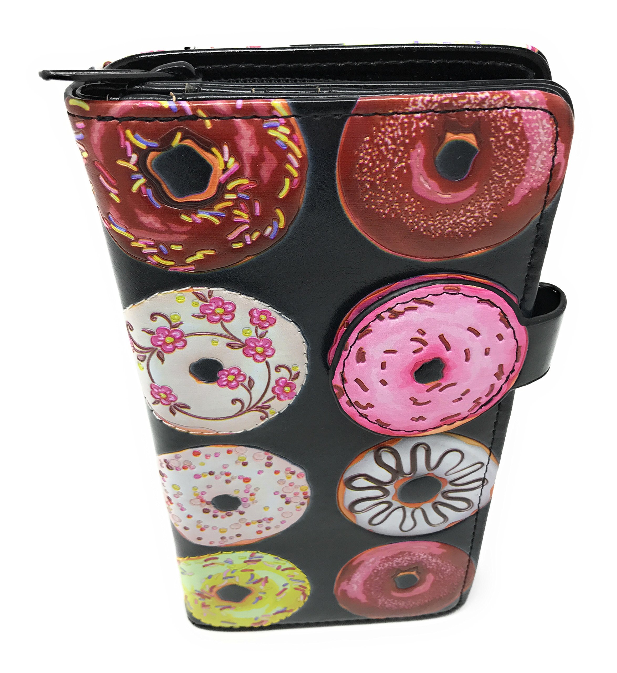 Amazon.com: Shag Wear Large Donut Wallet for Women and Teen Girls Vegan ...