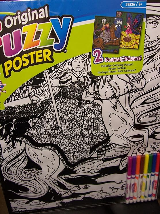 Amazon.com: Roseart Original Fuzzy 2 Poster Set ~ Creatures (Horseback ...