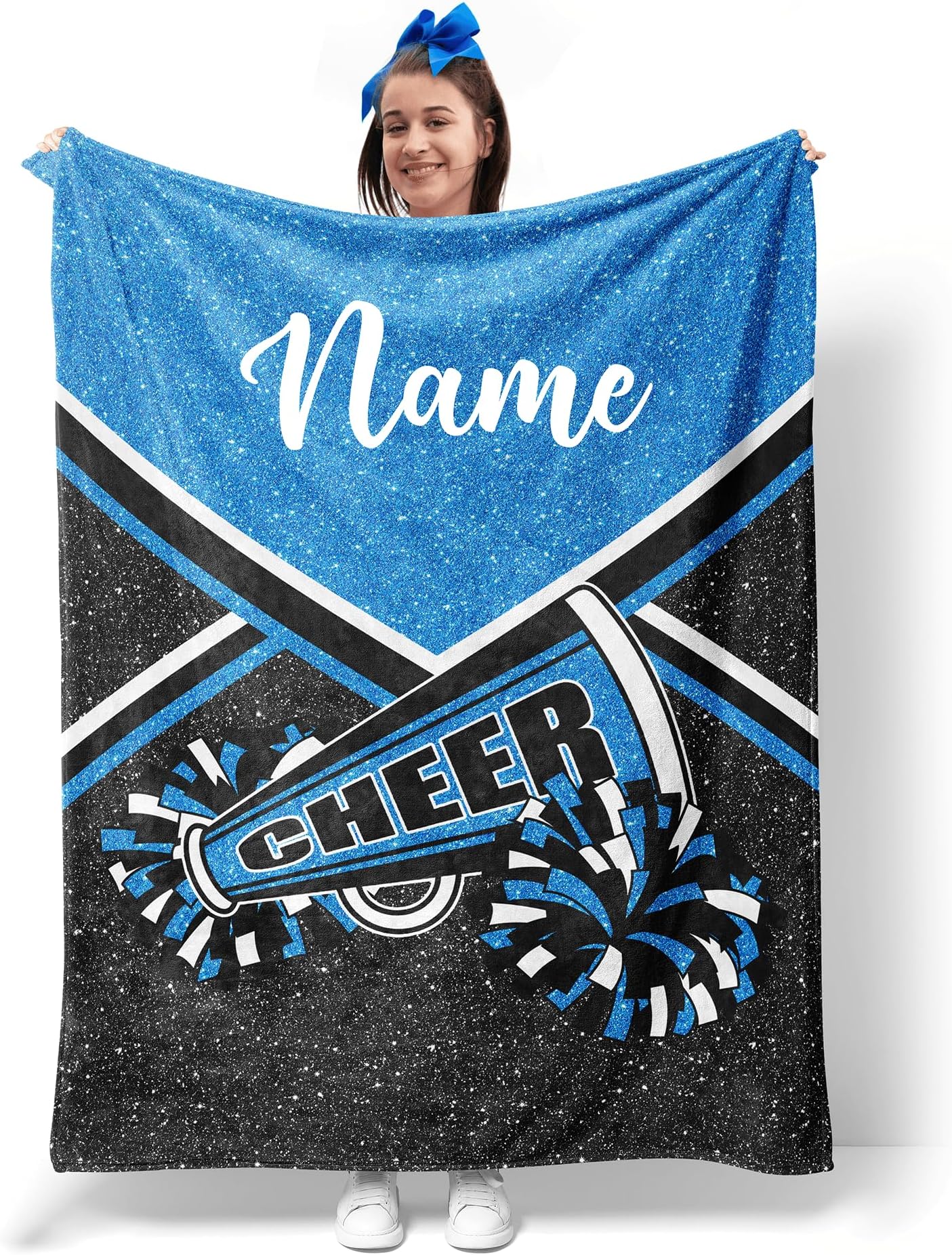 Amazon.com: Batorkpl Personalized Cheerleader Gifts Blanket for Girls ...
