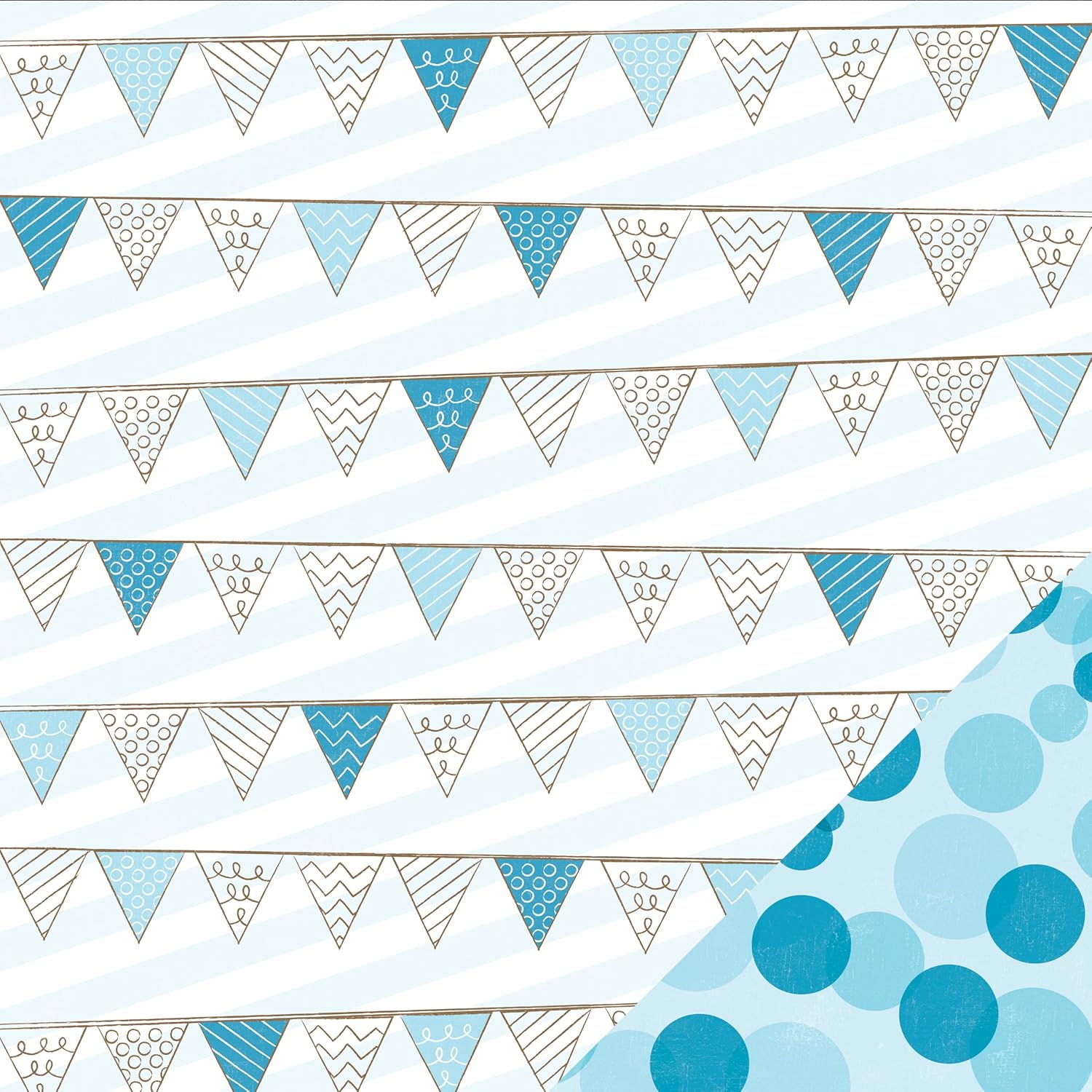Amazon.com: Imaginisce My Baby Boy Banners 12x12 Baby Scrapbook Paper