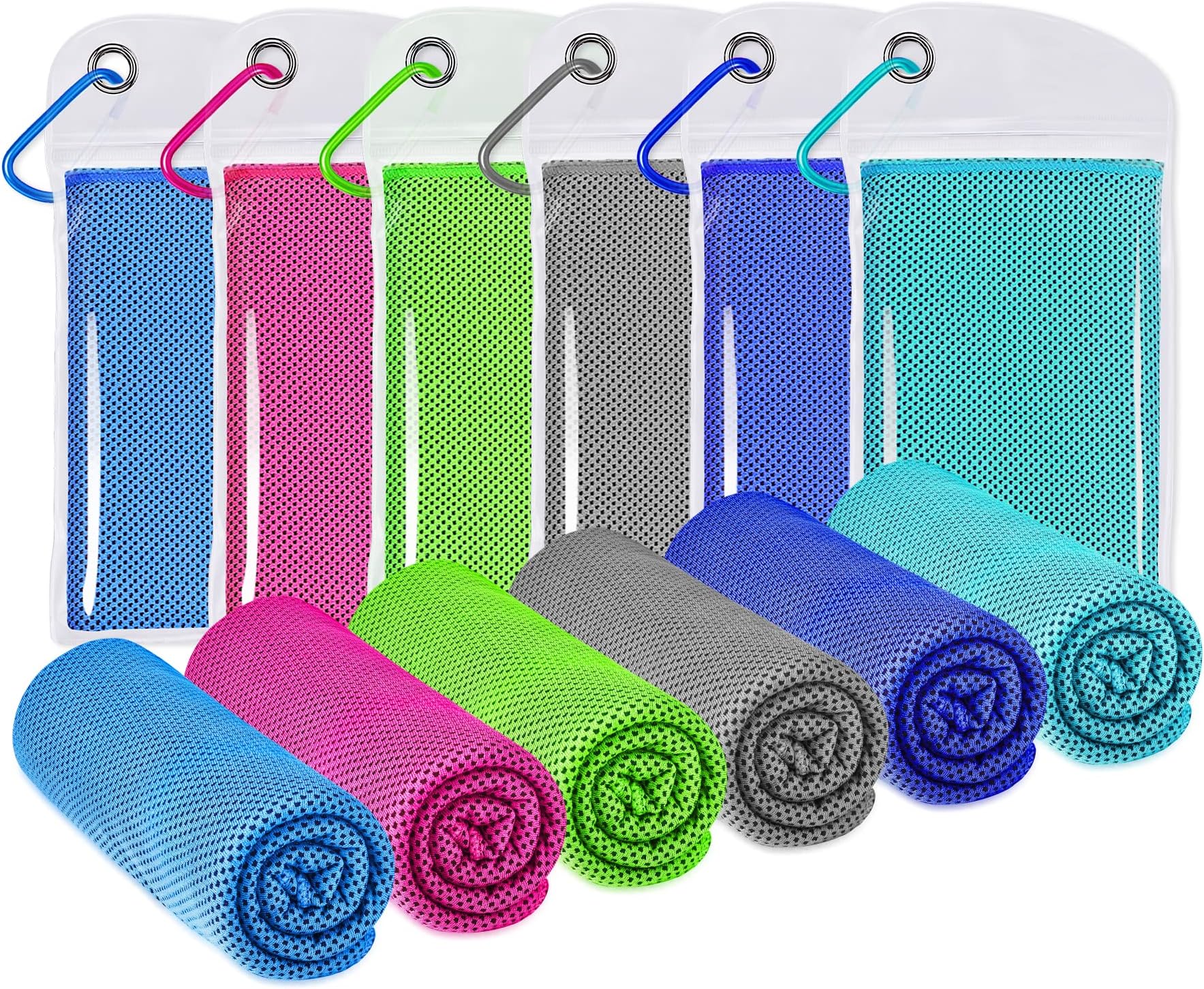 Amazon.com: TANCANO Sports Towel for Instant Cooling Relief Microfiber ...