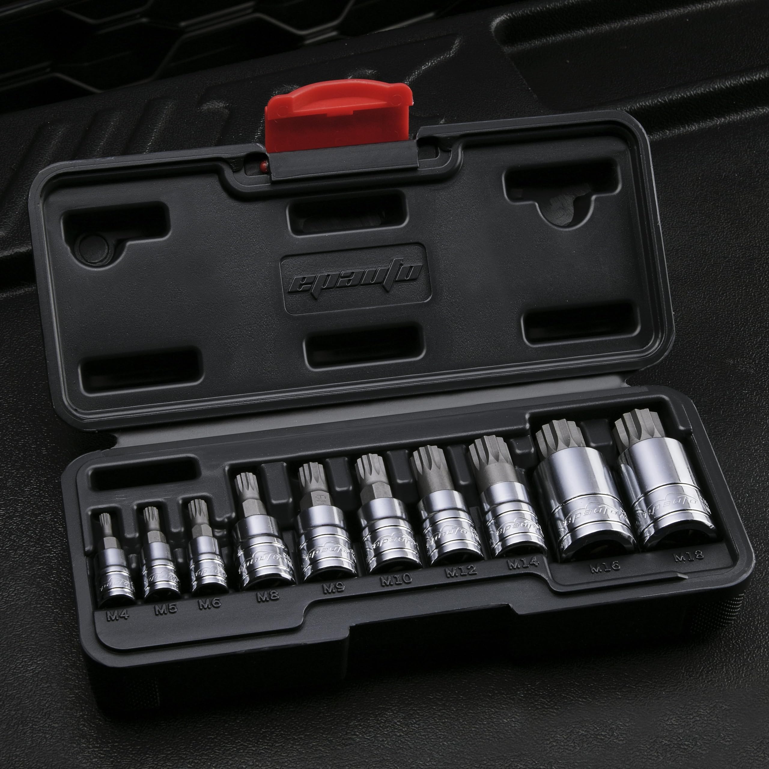 10 Piece Xzn Triple Square Spline Bit Socket Set