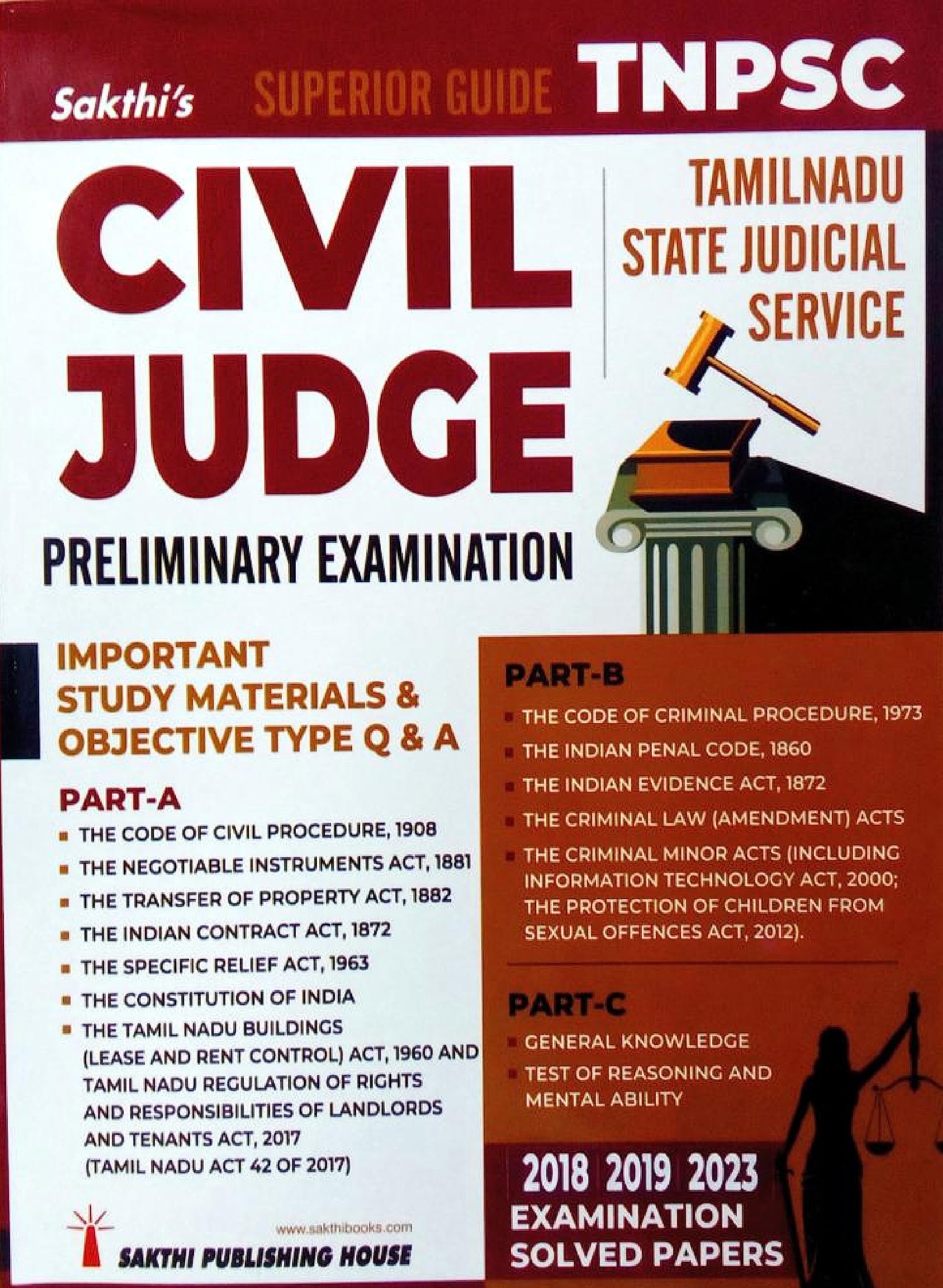 2023 Latest TNPSC CIVIL JUDGE PRELIMINARY EXAMINATION Guide - Study ...