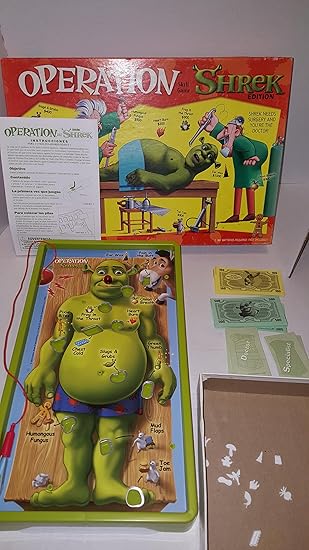 Amazon.com: Hasbro Gaming Operation Game Shrek Edition : Toys & Games