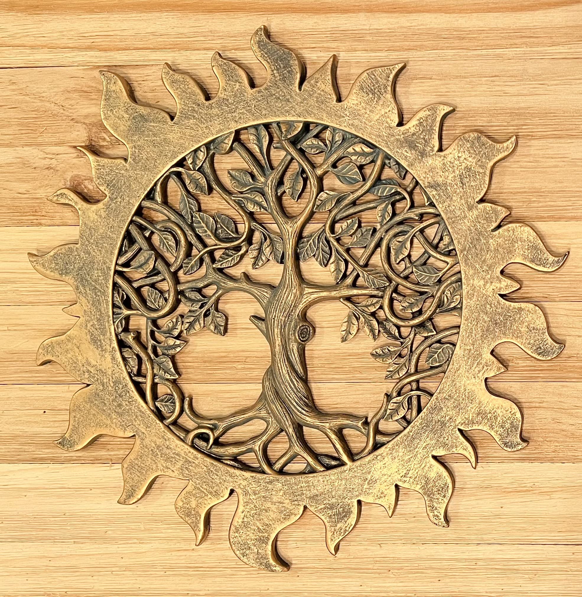 Snapklik.com : Top Brass Sunshine Tree Of Life/Tree Of Knowledge Wall ...