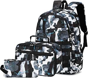 Amazon.com | Boys Backpack with Lunch Box, Camo Kids Backpacks for Boys Elementary Middle School ...