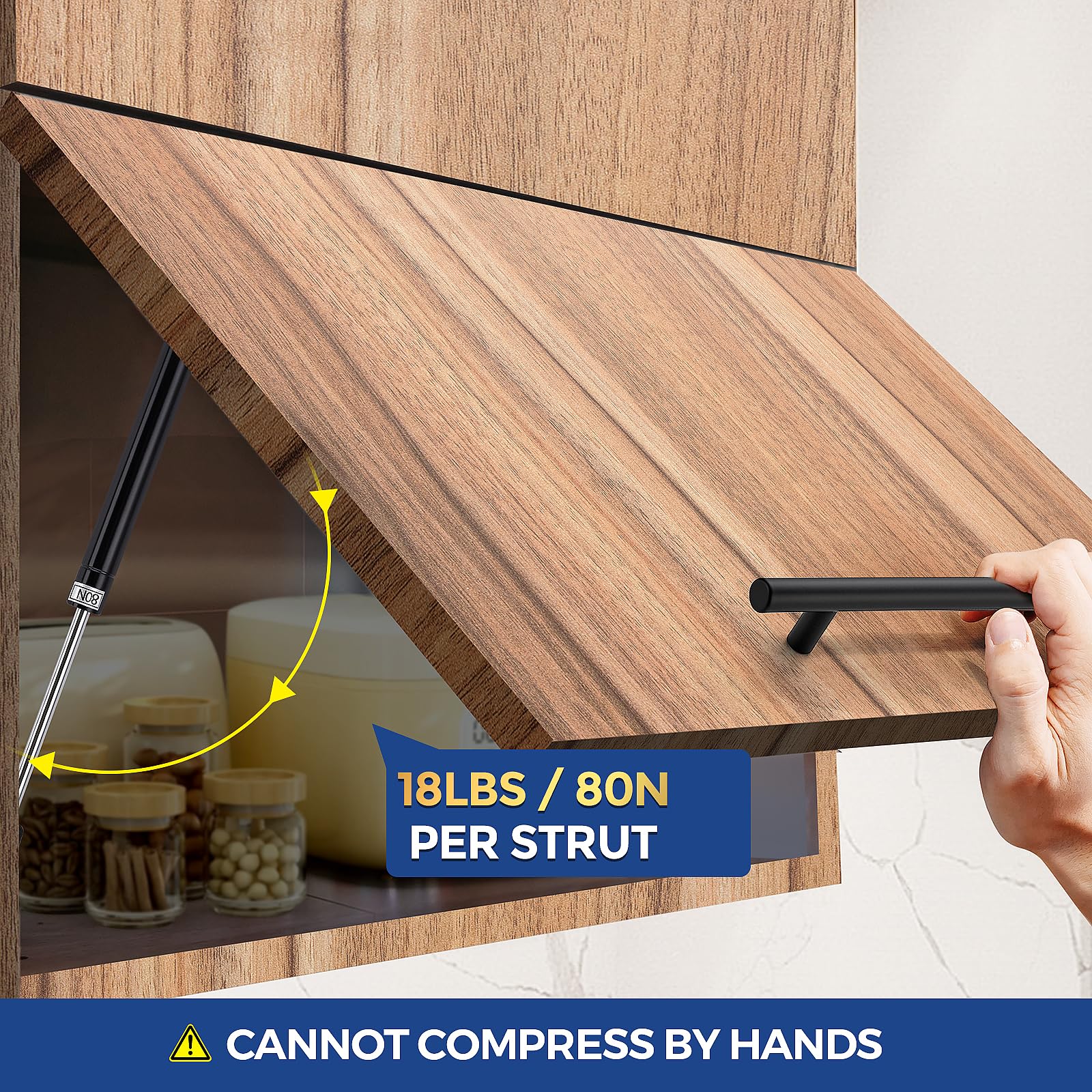 Snapklik.com : 4 PCS Gas Struts For Cabinet - 10 Inch Lift Supports ...