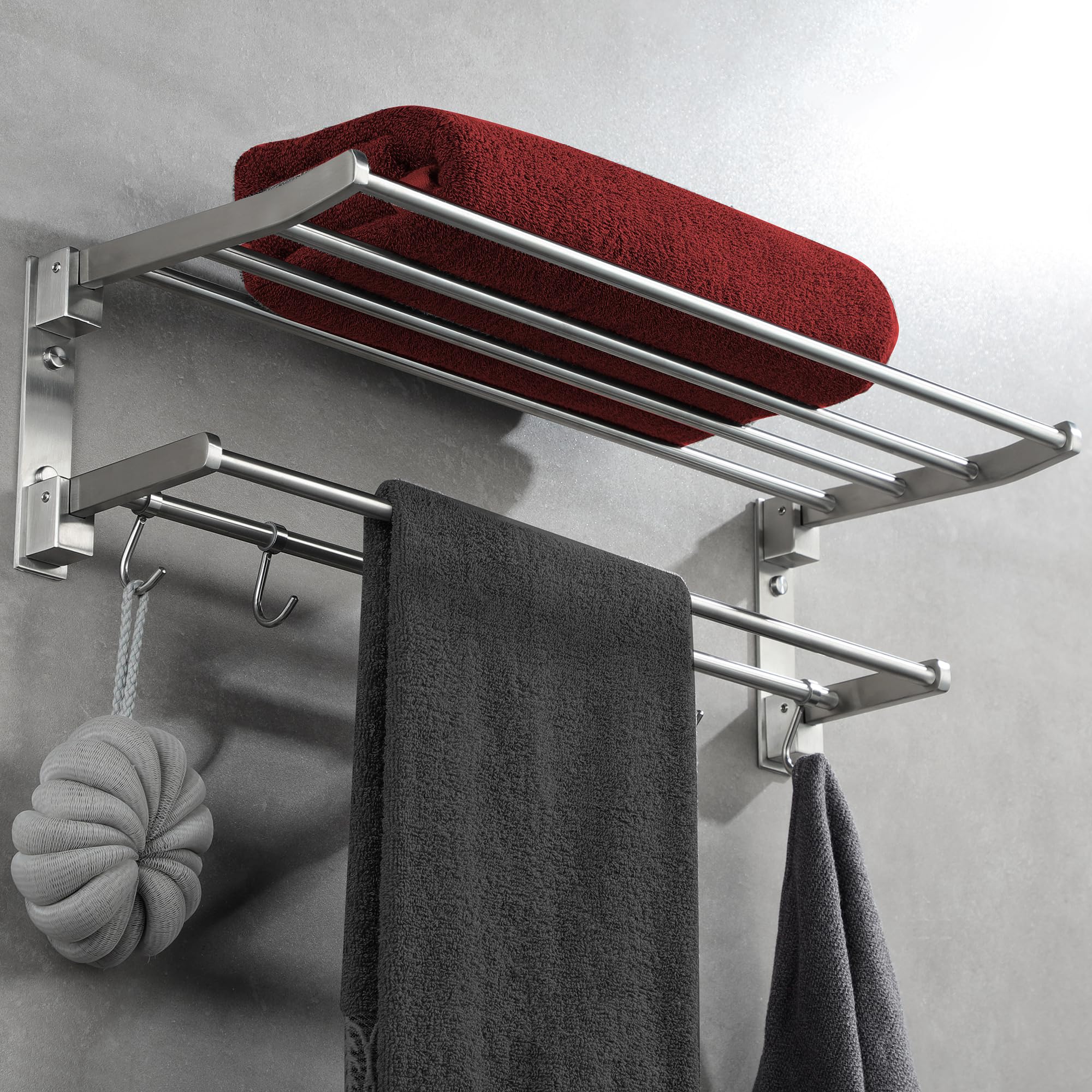 Amazon.com: Taozun 24-Inch Towel Rack for Bathroom, Stainless Steel ...