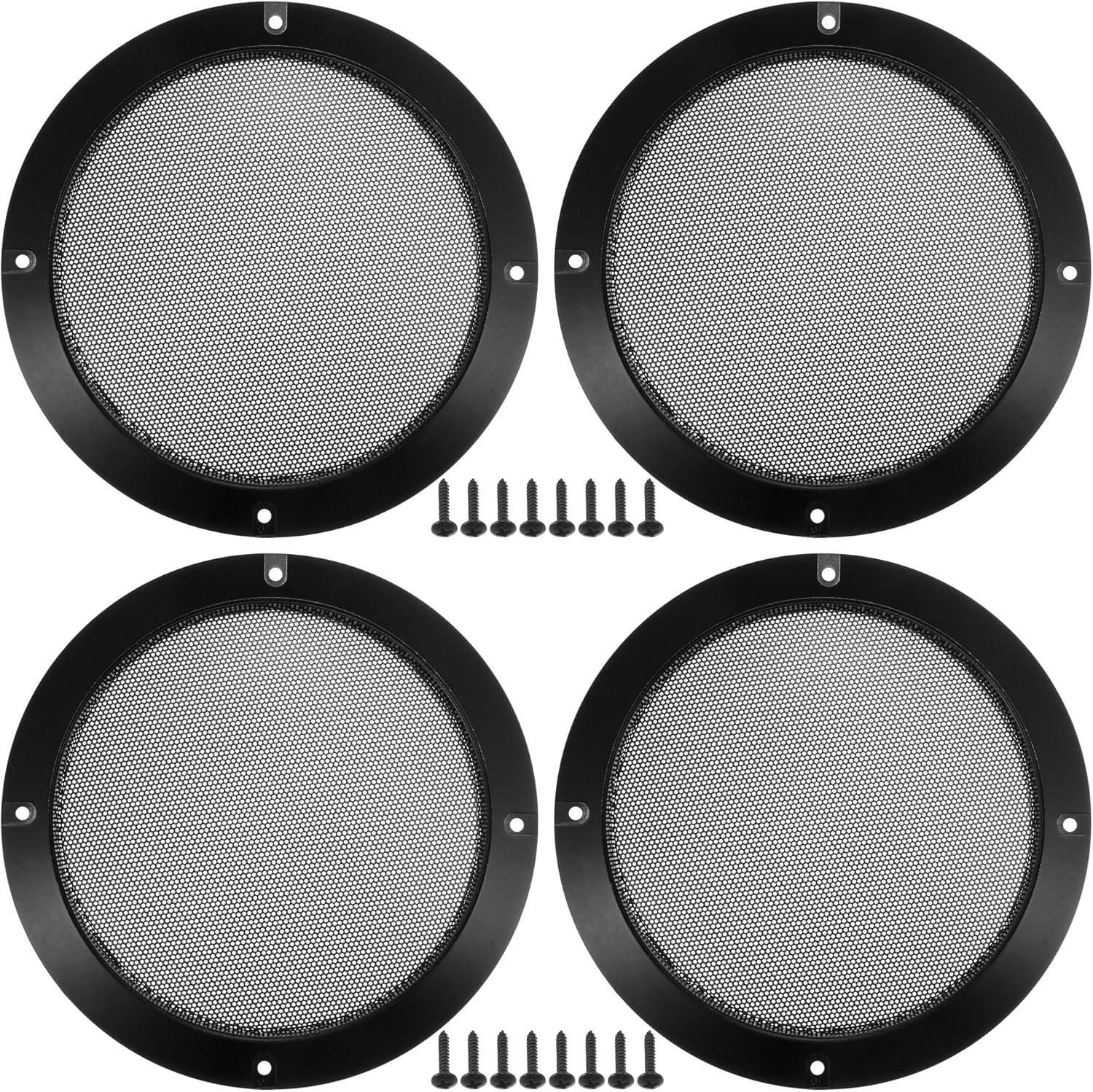Amazon.com: ACROPIX 6.5" Car Speaker Grills Cover Mesh Round 6.5 Inch ...