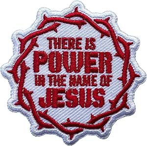 Amazon.com: LEMILLE There Is Power in The Name of Jesus Patch, Size 3 ...
