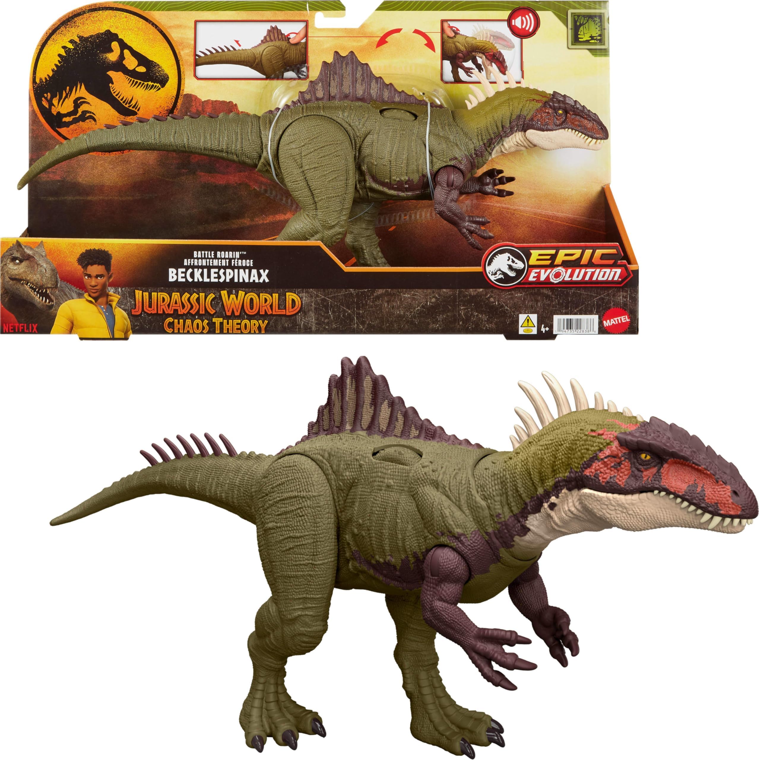 Mattel Jurassic World Hammond Collection Allosaurus Dinosaur Action ...