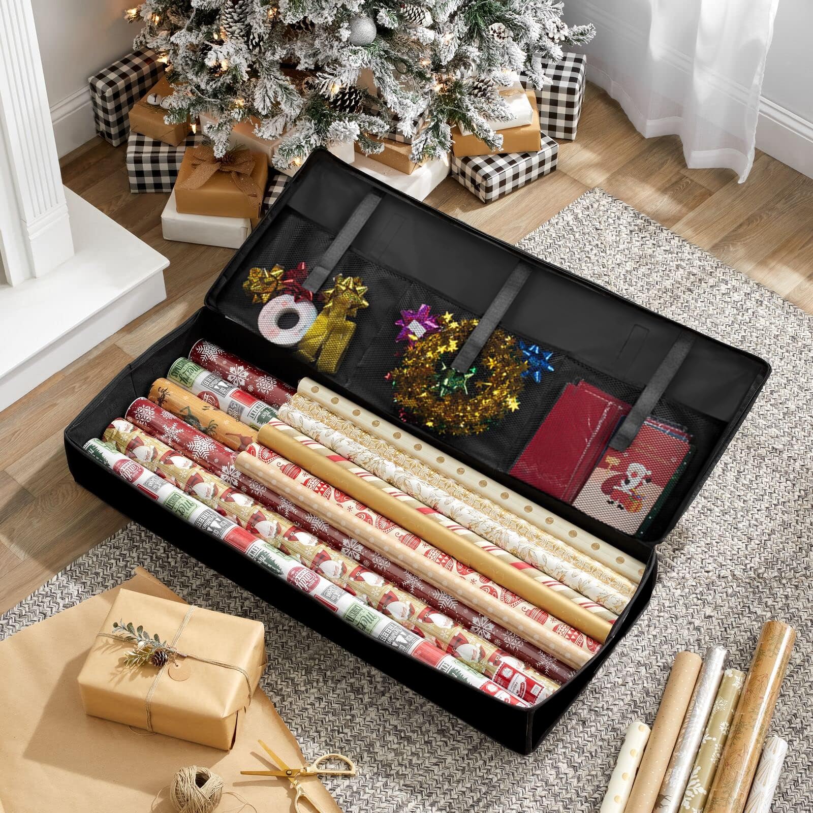 Wrapping Paper Christmas Storage Container - Keep Your Gift Wrap ...