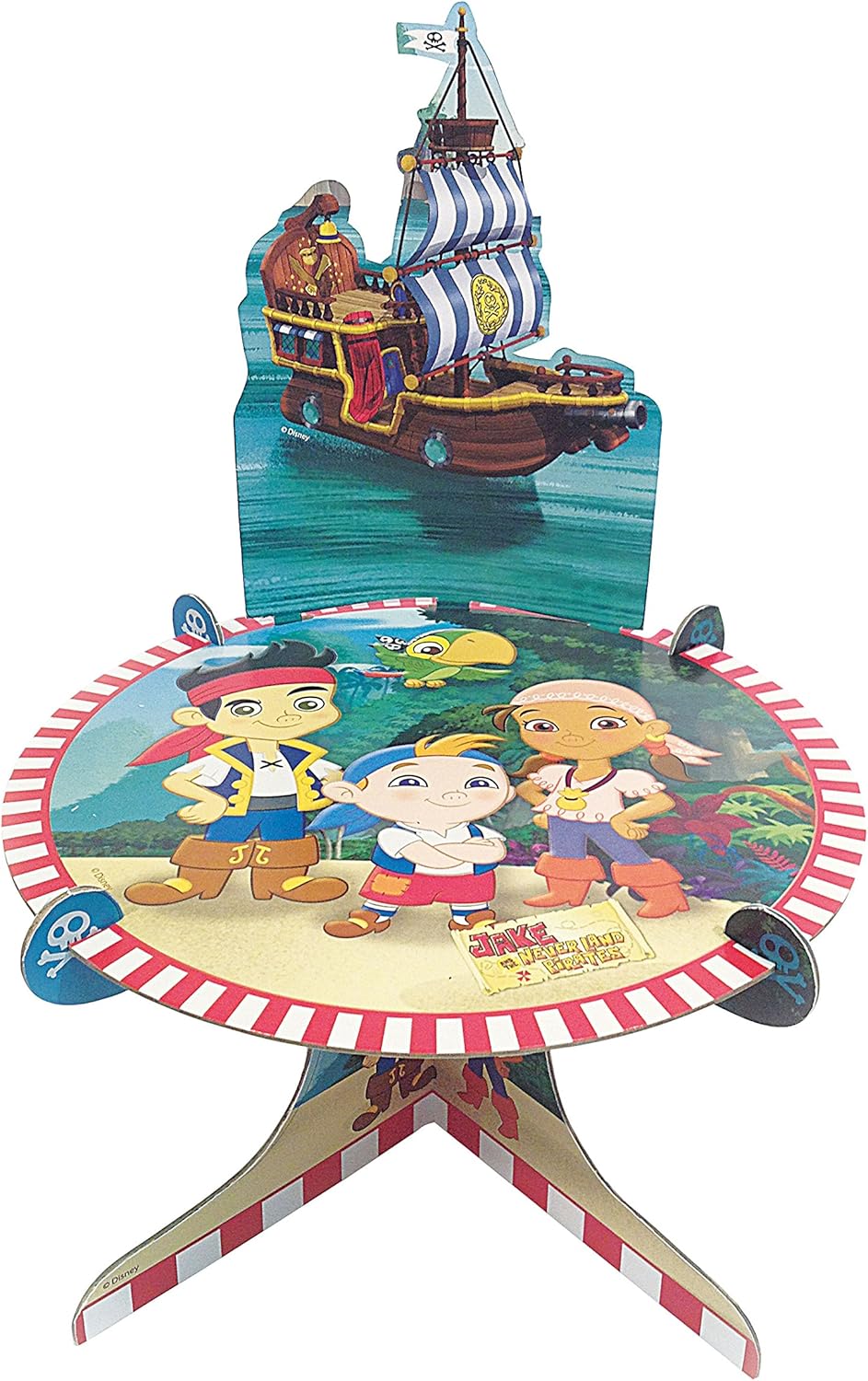 Amazon.com | 10in Jake and the Never Land Pirates Party Cake Stand ...