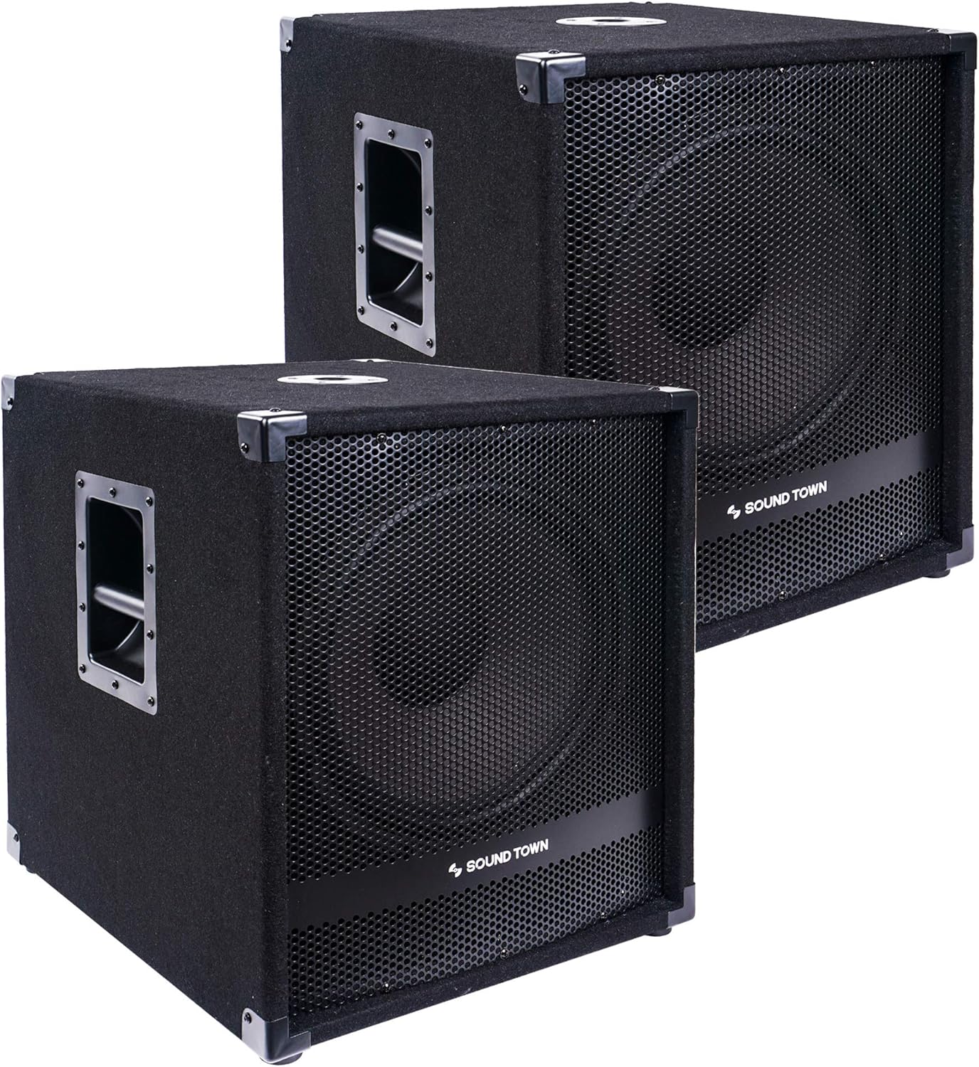 Amazon.com: Sound Town Pair of 15" 1800W Powered Subwoofers with Class ...
