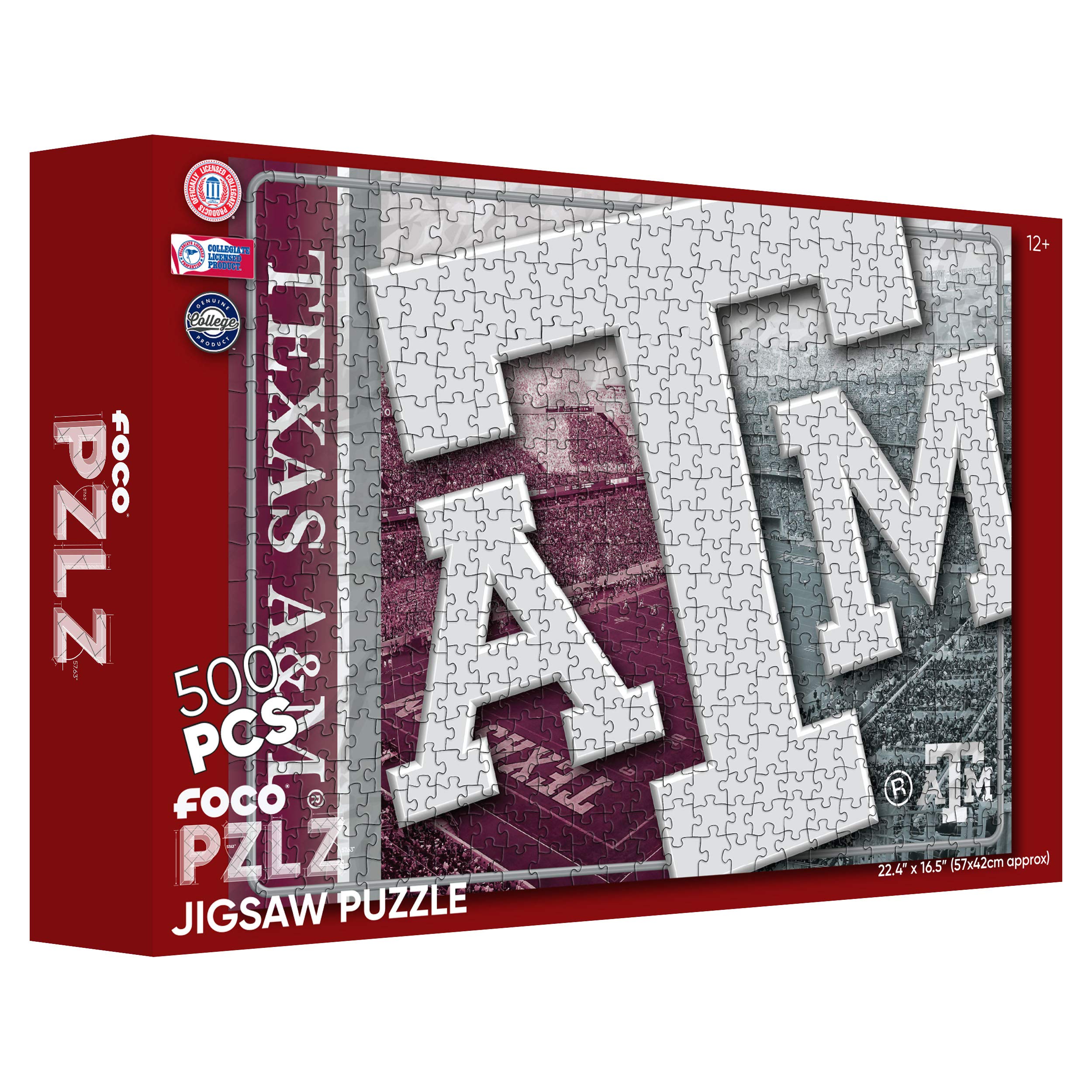 State Puzzle NCAA Team Logo 500-Piece Jigsaw Puzzle (22"x17" When ...