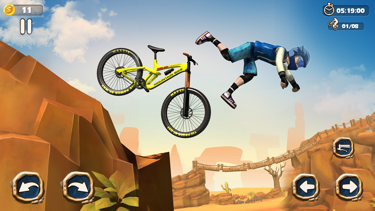 Dirt Bike Hill Motocross Trail Bicycle Track Racing| BMX A Flipping ...