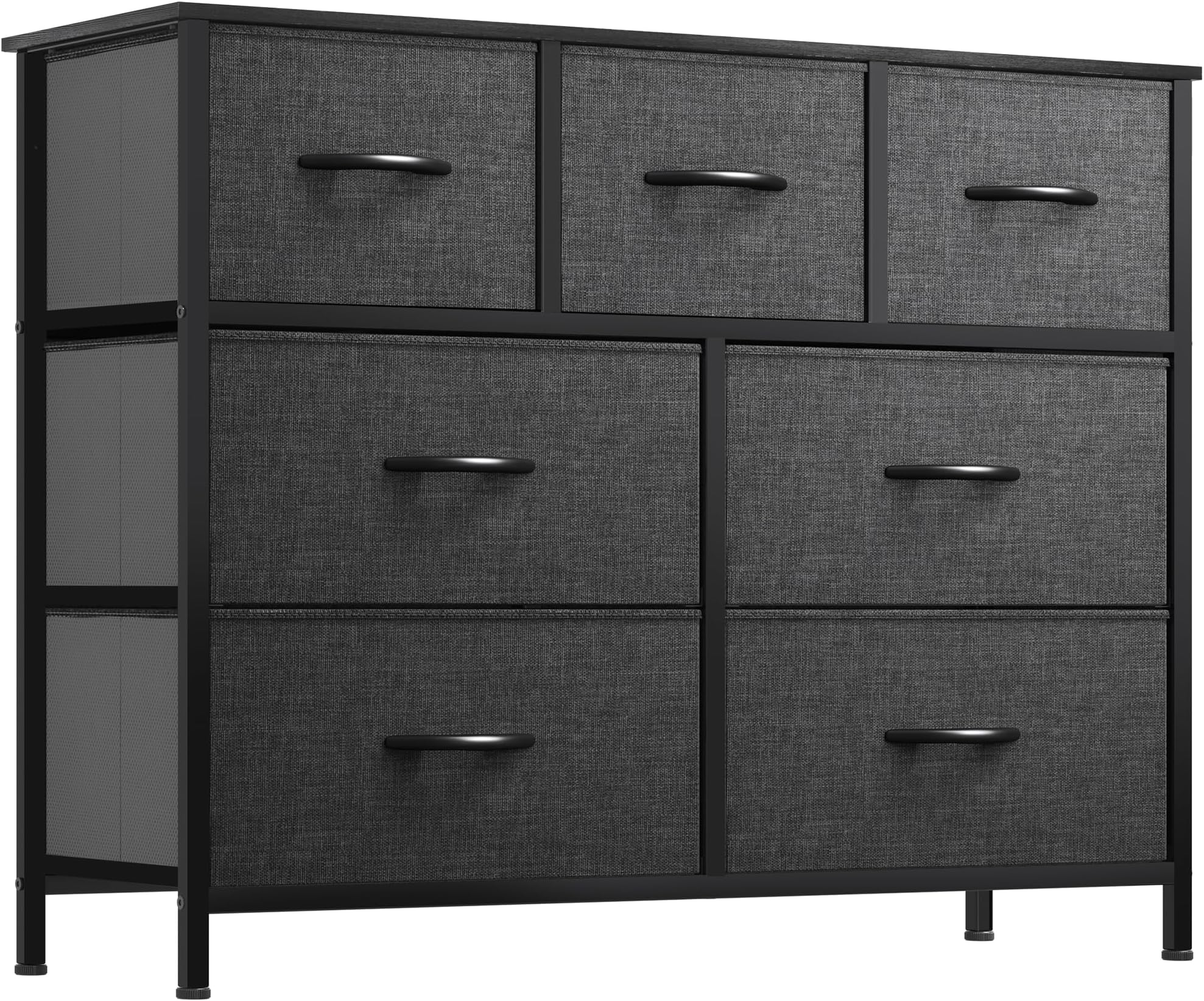 CAIYUN Chest of Drawers for Bedroom with 7 Drawers, Fabric Storage ...