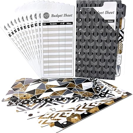 Amazon.com : 12 Laminated Budget Envelopes and Budget Sheets | Cash ...