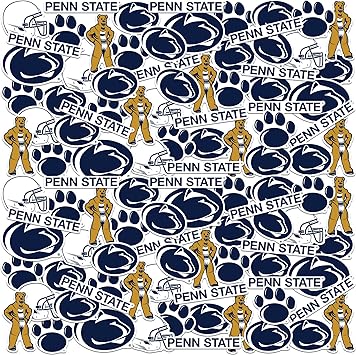 Amazon.com: Pennsylvania State University Mixed 100ct Vinyl Sticker ...
