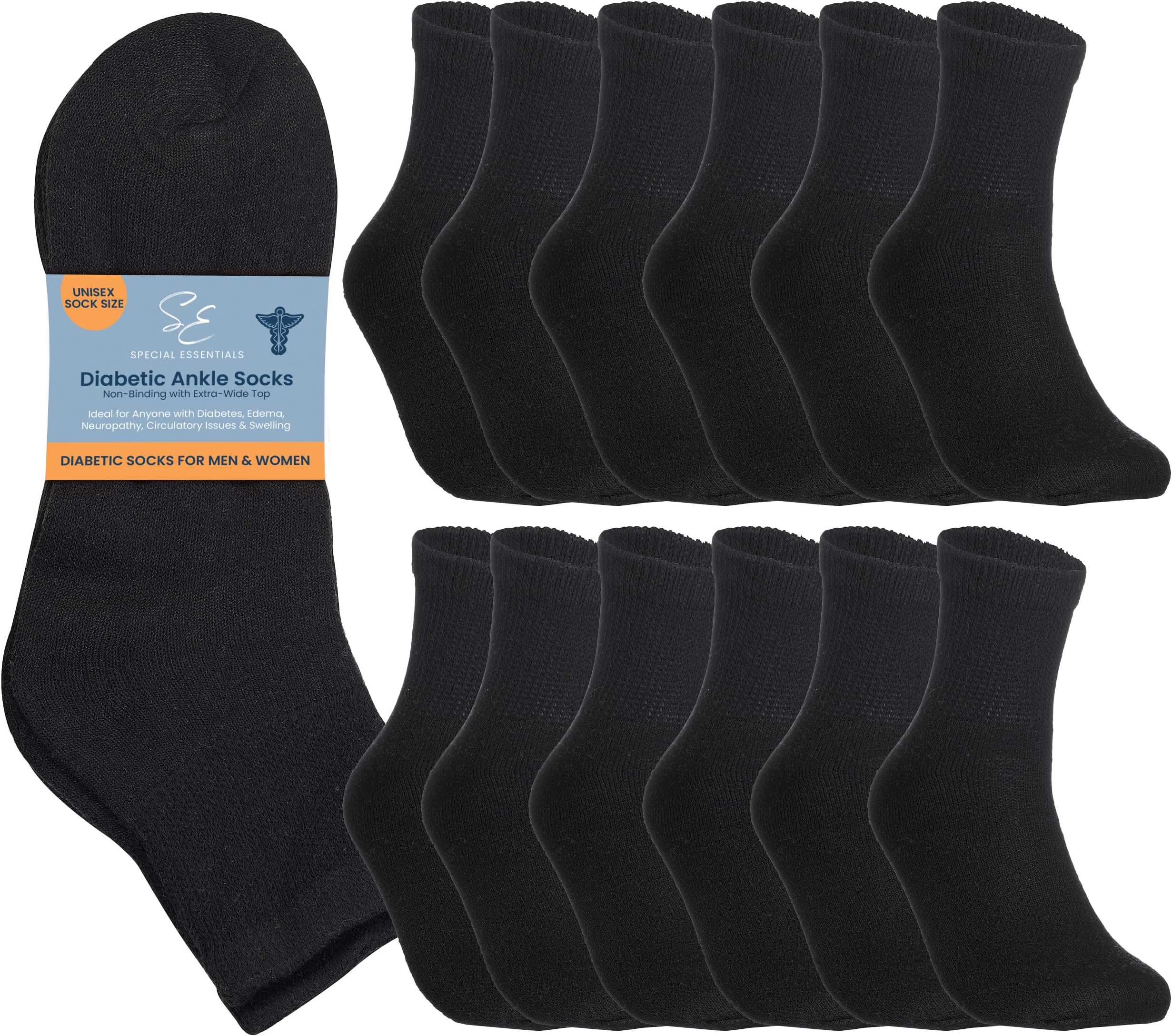 Amazon.com: Doc Ortho Ultra Soft Loose Fit Diabetic Socks for Men and ...