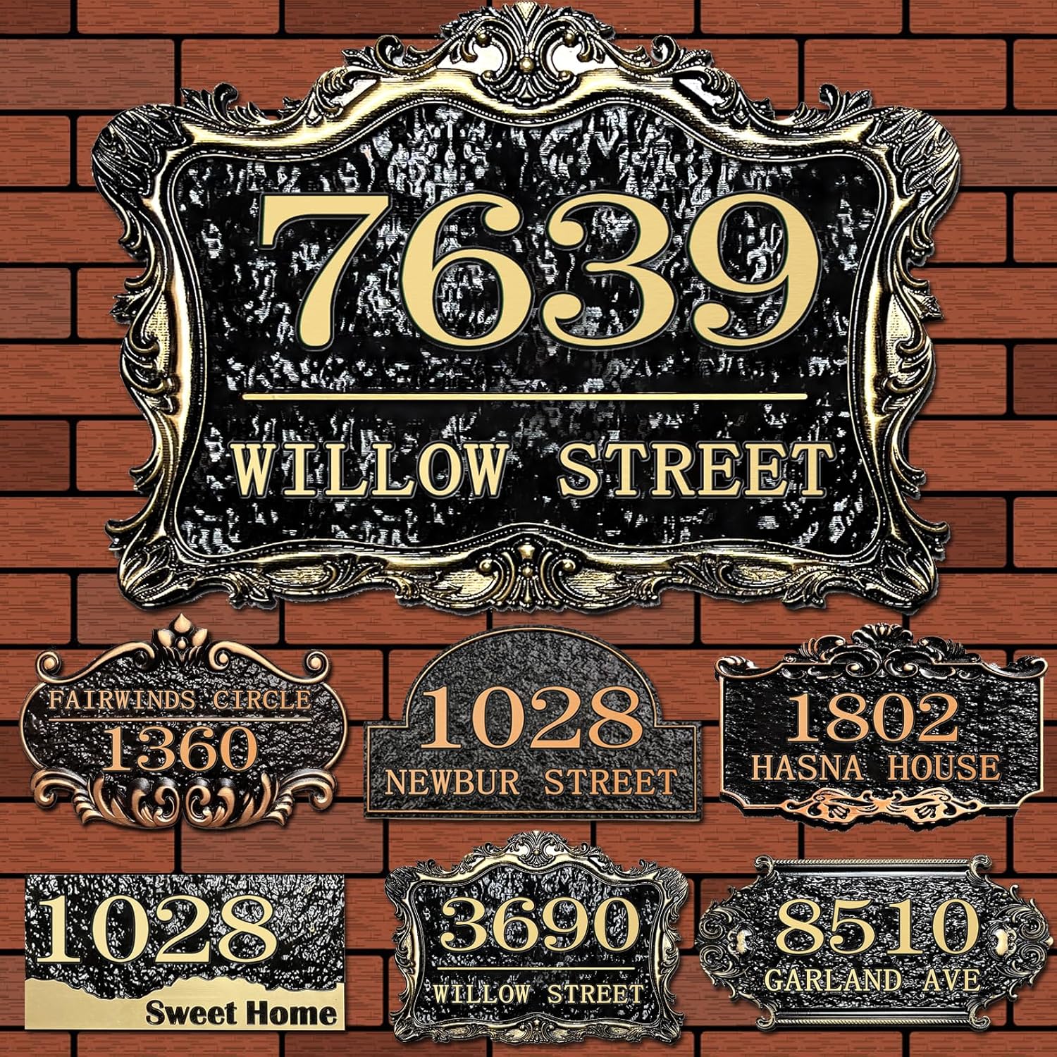 Amazon.com: Personalized Address Plaques for House Custom Acrylic ...