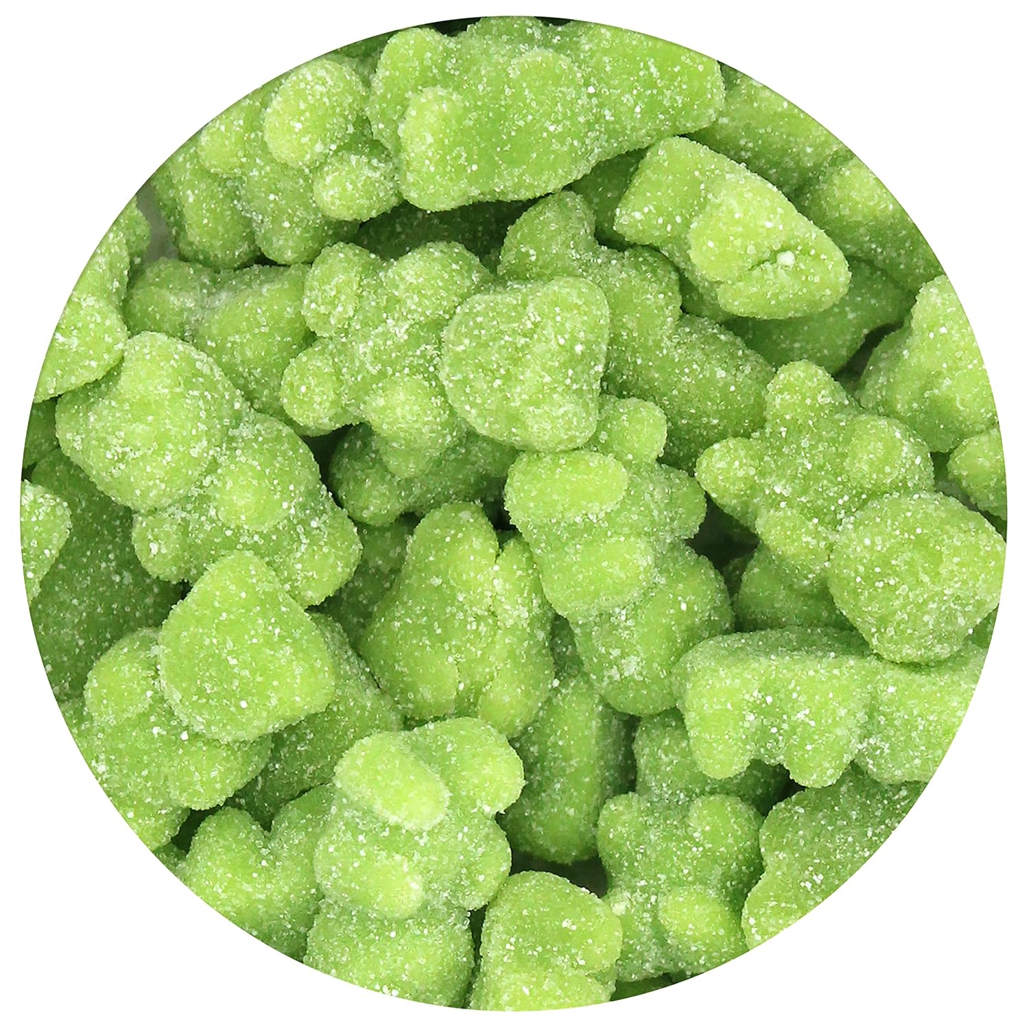 Amazon.com : Green Gummy Bears Sugared, 2.2 Pound Bag, Green Candy ...