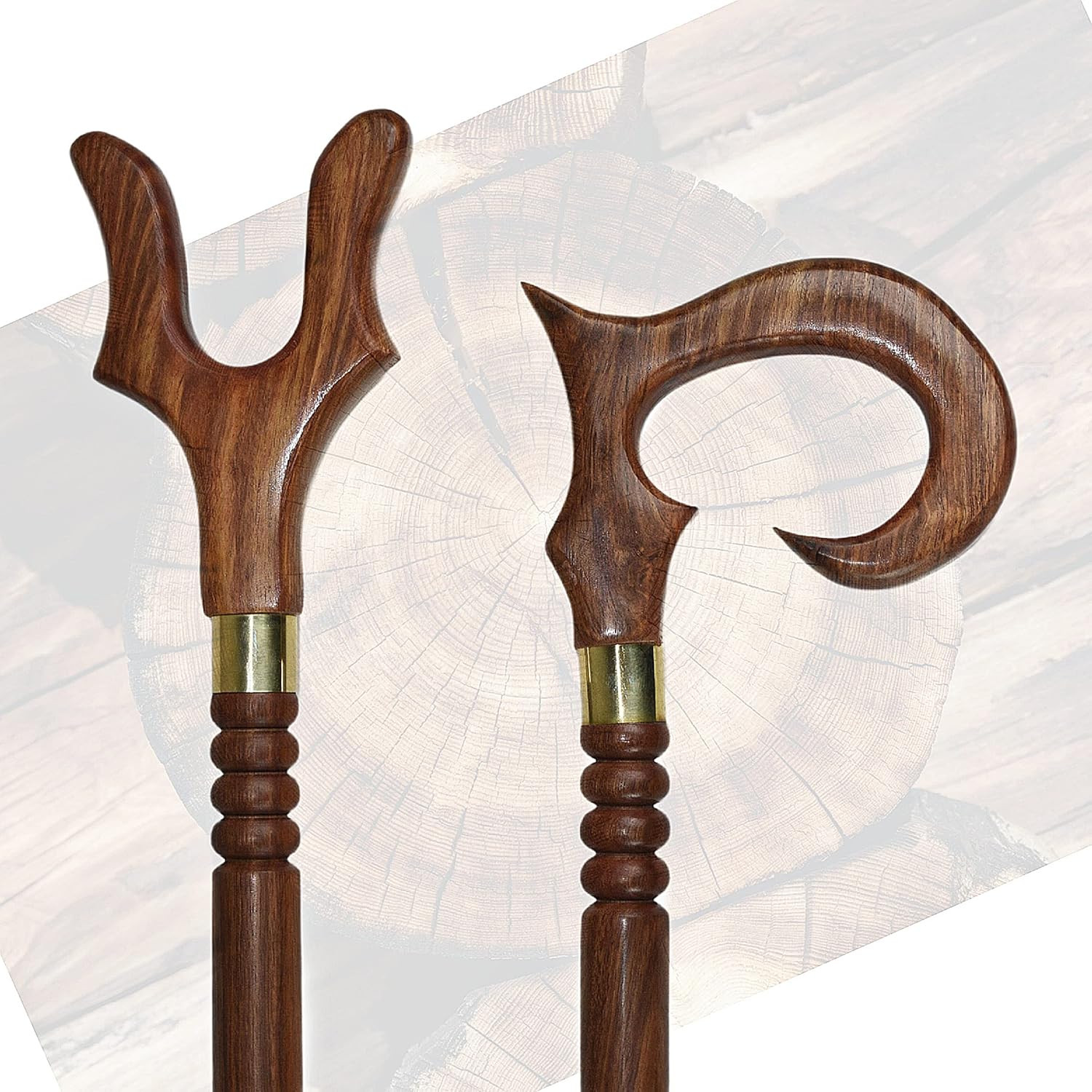 Amazon.com: Cosy Tossy Wood Cane - Natural Wood Walking Stick Folding ...