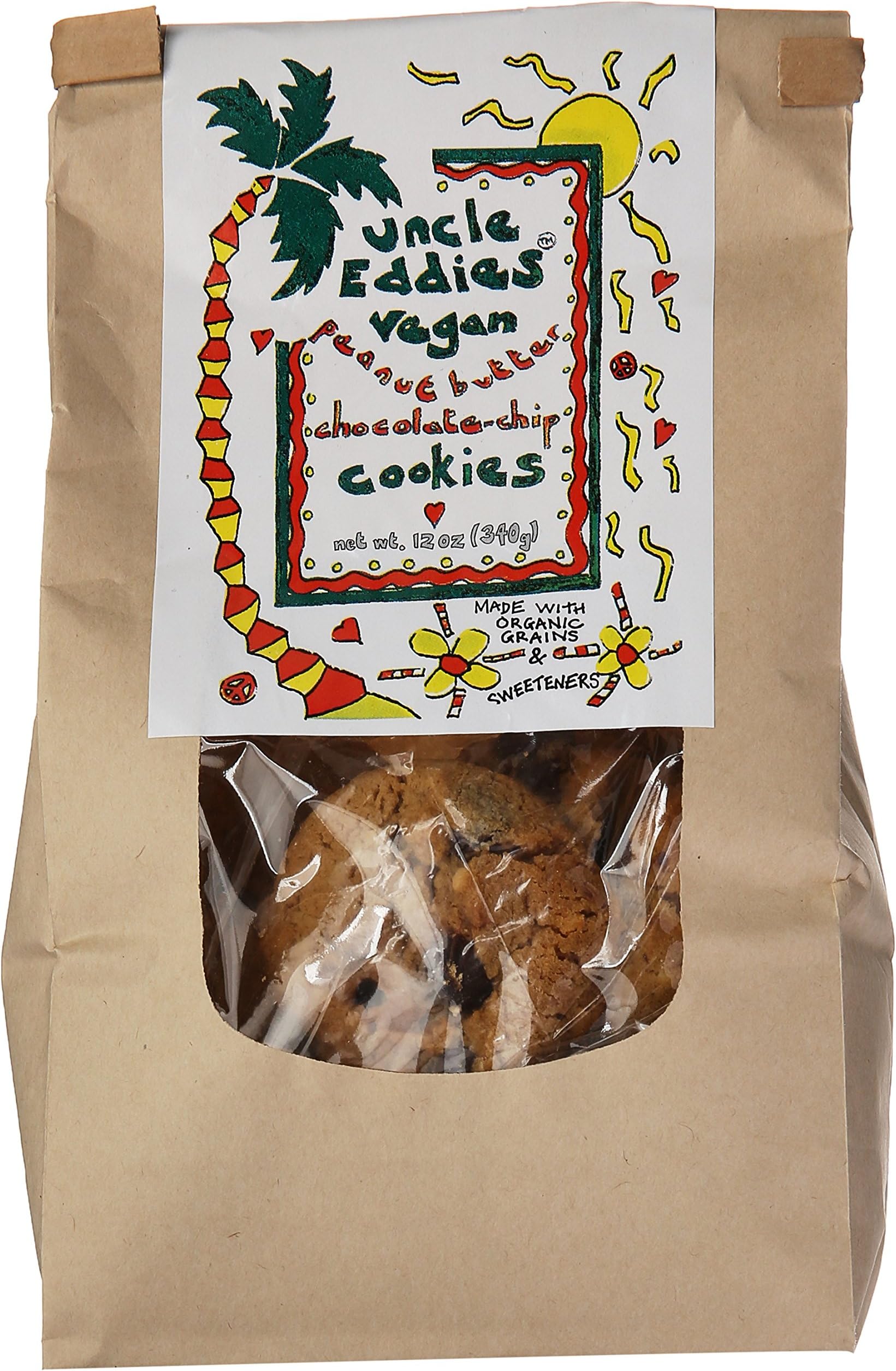 Amazon.com: Uncle Eddie's Vegan, Peanut Butter Chocolate Chip Cookie ...