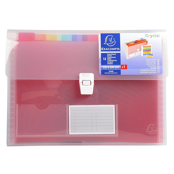 Buy Exacompta Ref - 55298E Crystal Multipart Expanding Case, 330x250mm ...