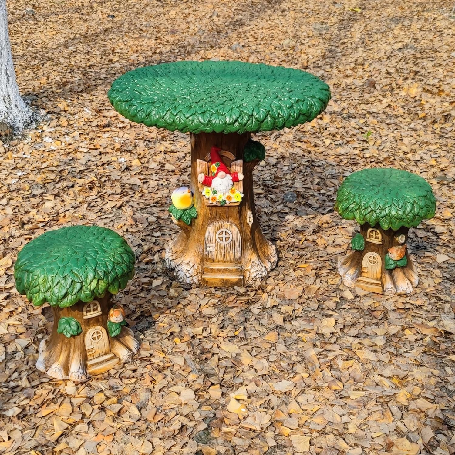 Amazon.com: GENUINQ Treehouse Table and Chair Set (1 Table and 2 Chairs ...