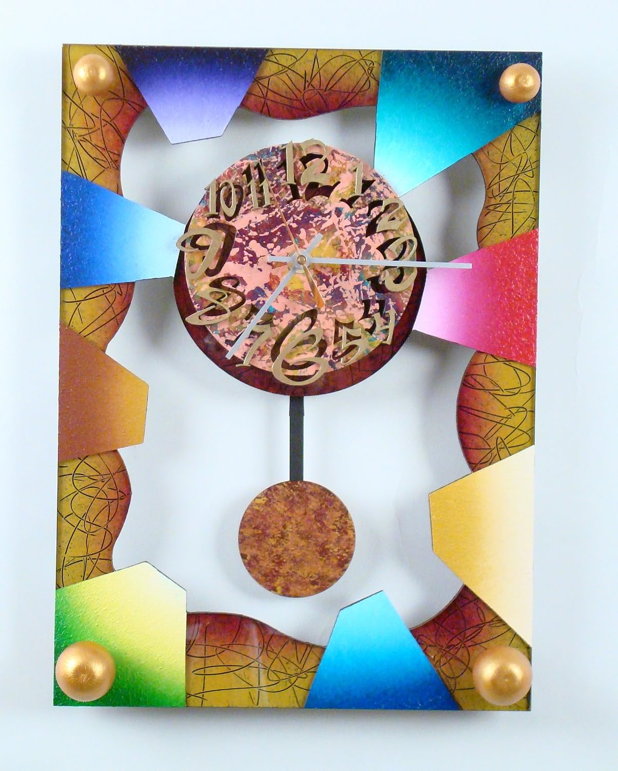 Amazon.com: David Scherer Time 13 Wall Clock: Home & Kitchen