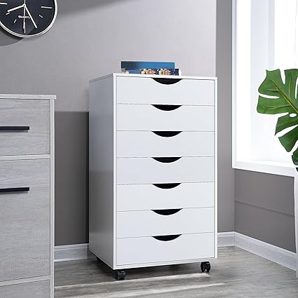 Amazon.com: Naomi Home 7 Drawer Office Storage File Cabinet,Under Desk ...